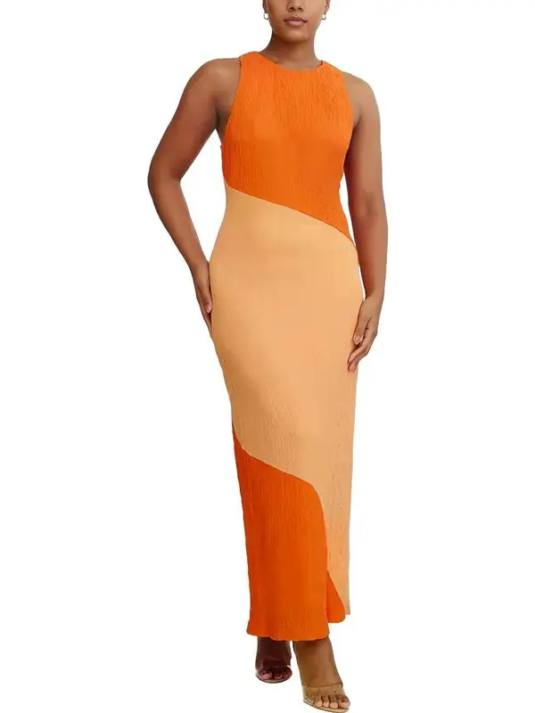 Significant Other Zayda Midi Dress - Orange