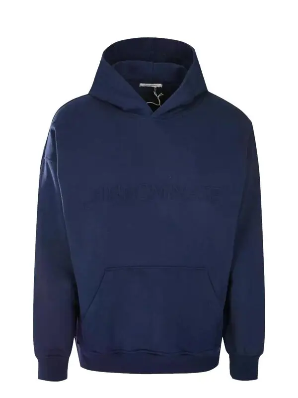 HINNOMINATE Embossed Fleece Hoodie - Blue