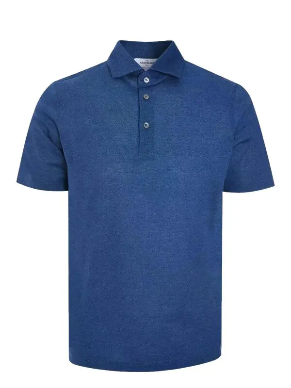 GRAN SASSO Buttoned Polo Shirt - Blue
