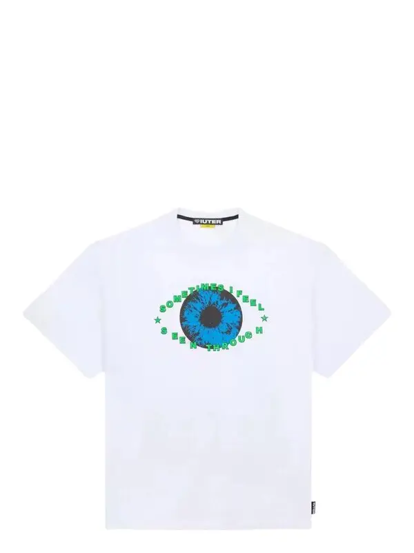 IUTER Squad Print-detail T-shirt - White