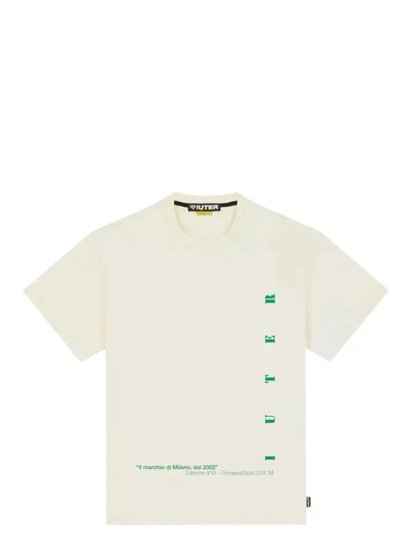 IUTER Face Graphic-print T-shirt - Neutrals