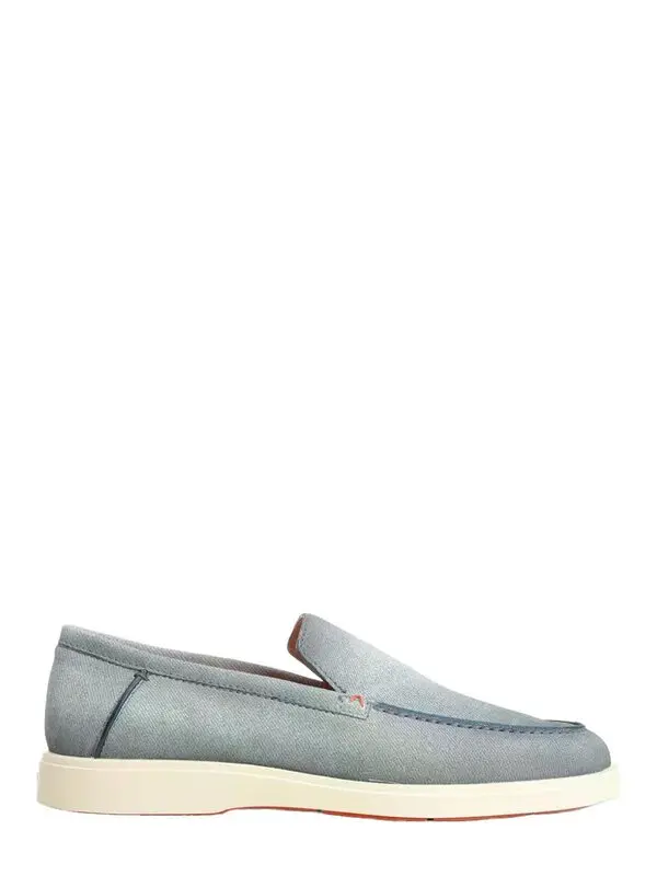 Santoni Stitch-detail Loafers - Blue