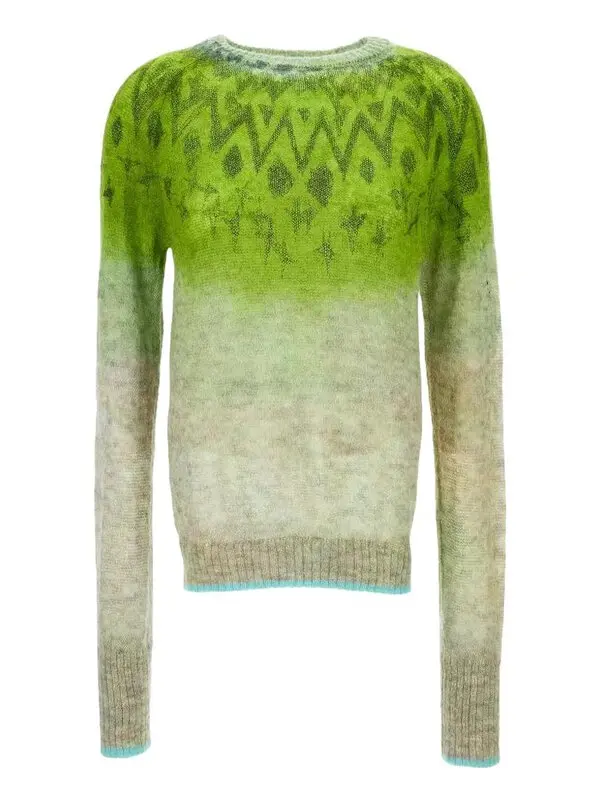 ROHKA Round-neck Sweater - Green