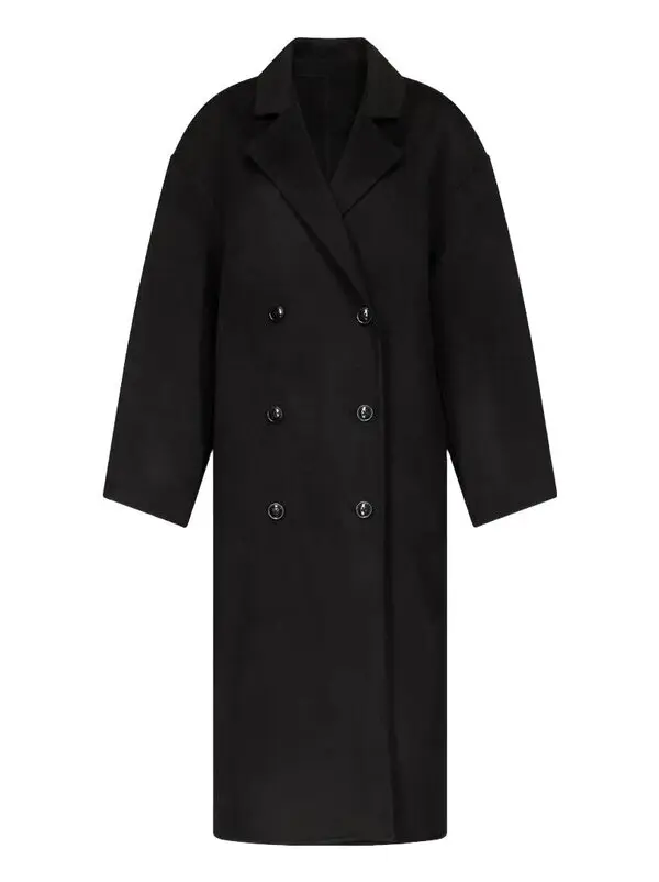 Loulou De Saison Double-breasted Coat - Black