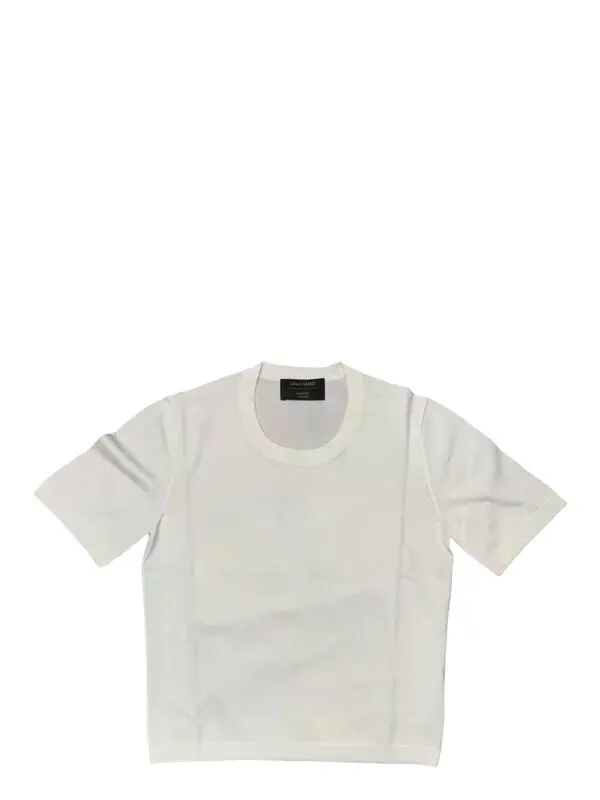 GRAN SASSO Short-sleeve Crewneck Knitwear - White
