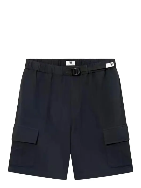Wood Wood Cargo Belt Shorts - Blue