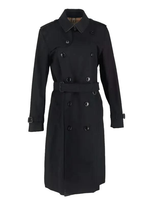 Burberry The Kensington Heritage Trench Coat - Black