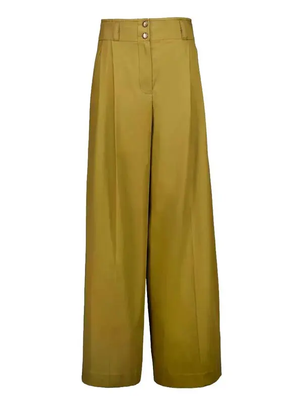 Zimmermann Luna Drill Tailored Trousers - Green