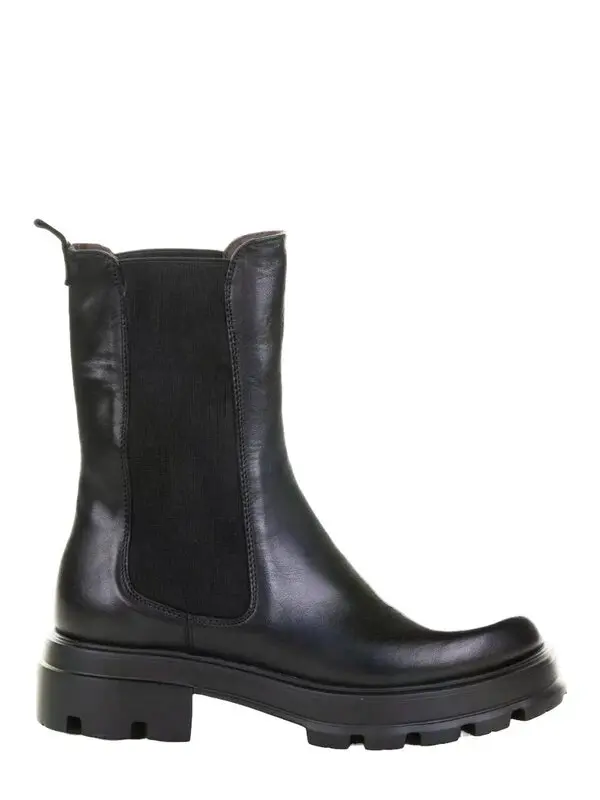 FRANCO FEDELE Leather Beatles Boots - Black