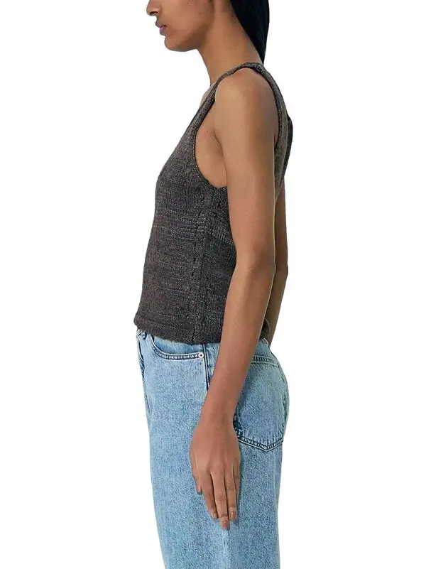 Our Legacy Ribbed-knit Tank Top - Brown