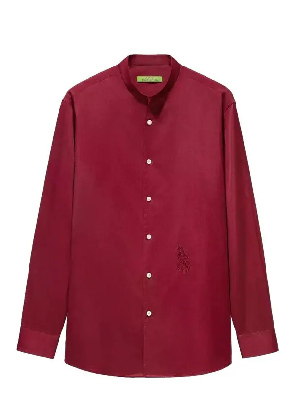 Shanghai Tang Horse-embroidered Shirt - Red