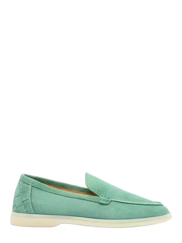 SCAROSSO Ludovica Suede Loafers - Green