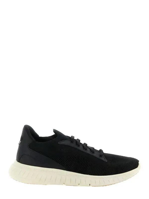 BOSS Titanis Leather Sneakers - Black
