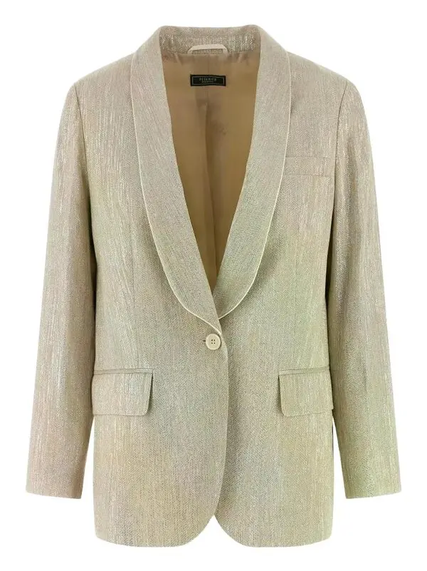 Peserico Single-breasted Blazer - Neutrals