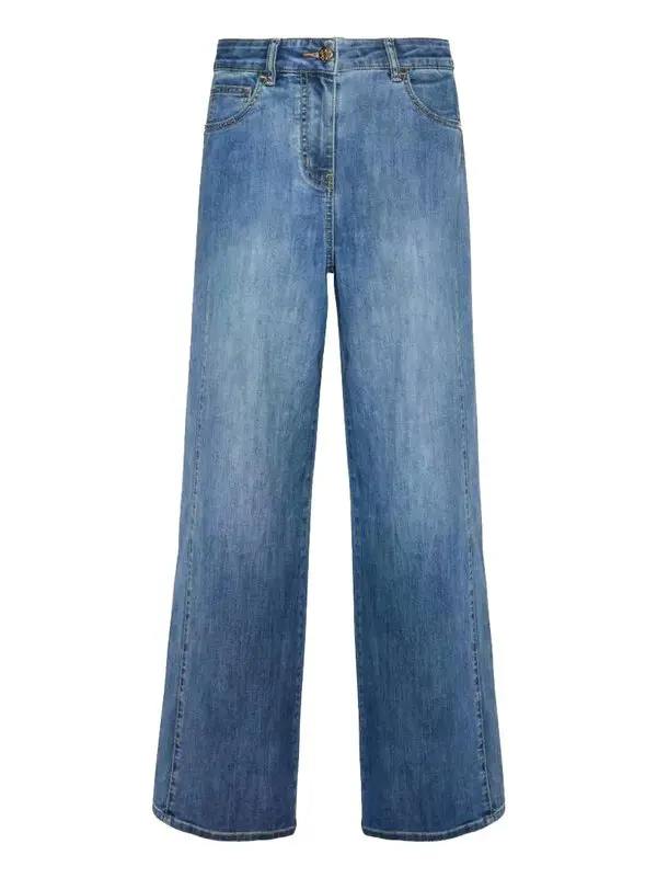 ELENA MIRO` Five-pockets Denim Jeans - Blue
