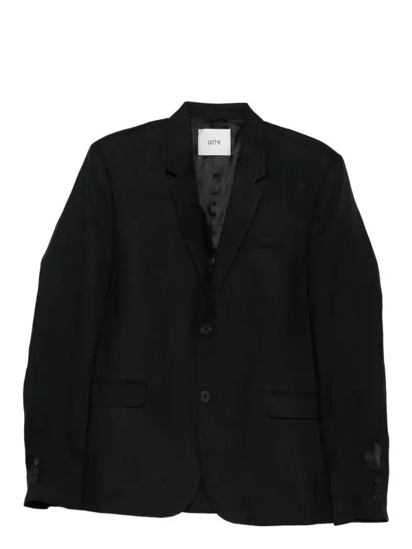 ARTE ANTWERP Button Blazer - Black