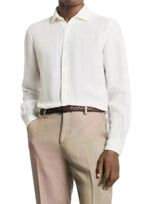 FAY Linen Shirt - White