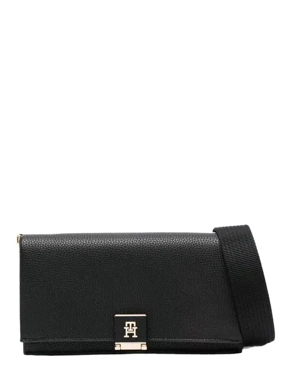 Tommy Hilfiger Logo Clasp Crossover Bag - Black