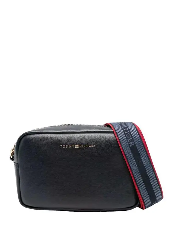 Tommy Hilfiger Logo-tape Camera Crossbody Bag - Blue