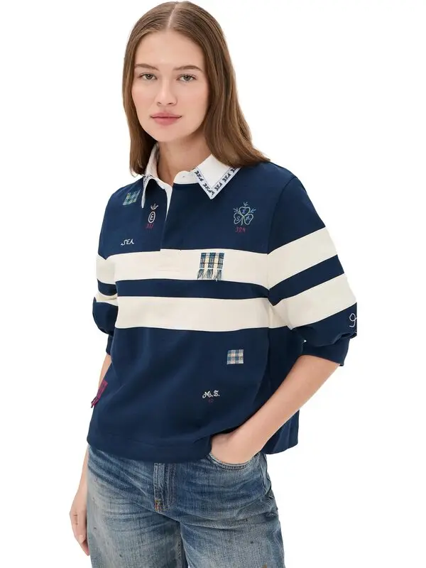 Sea Claira Embroidered Rugby Shirt - Multi