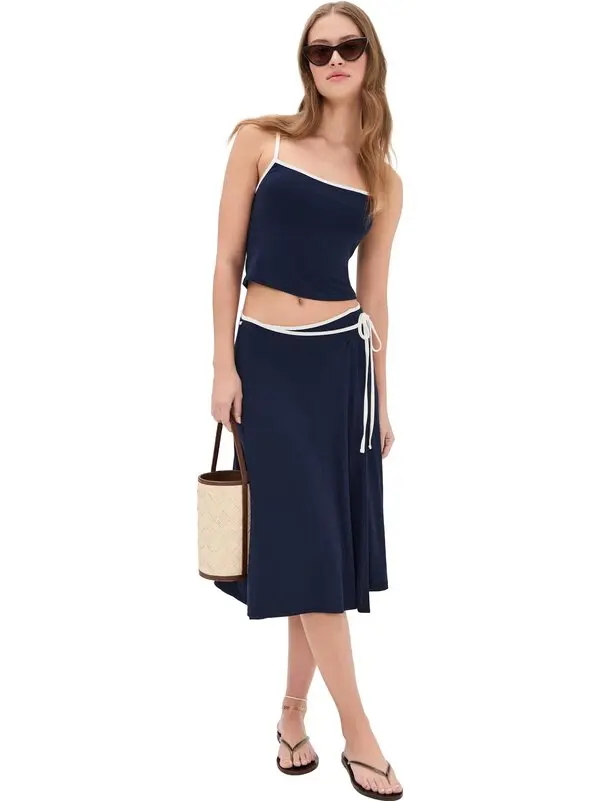 Free People Opal Two-piece Set - Navy Combo