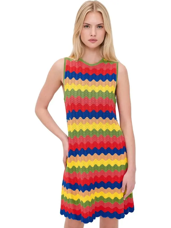 SIMONMILLER Moji Wave Mini Dress - Tropical Wave