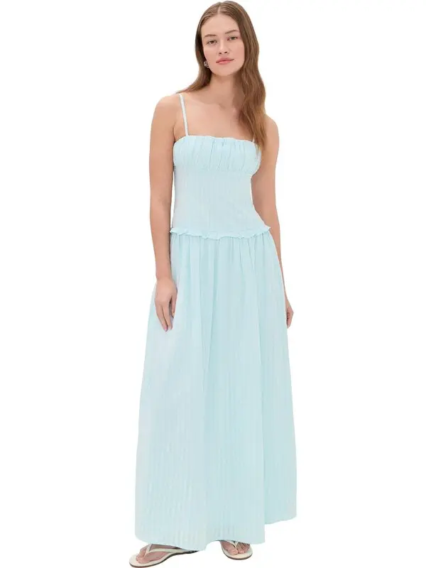 SEVEN WONDERS Keily Square Neck Maxi Dress - Blue