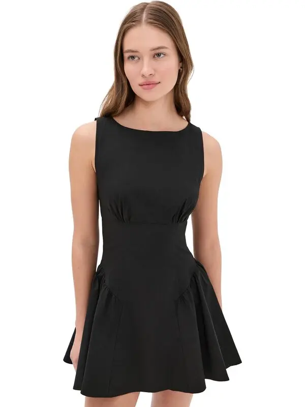 Staud Gwen Mini Dress - Black