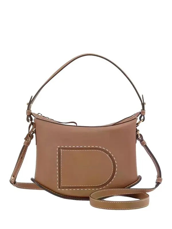 Delvaux Pm Pin Swing Surpiqué Shoulder Bag - Neutrals