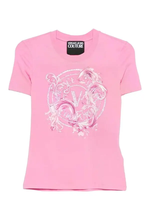 Versace Graphic-print T-shirt - Pink