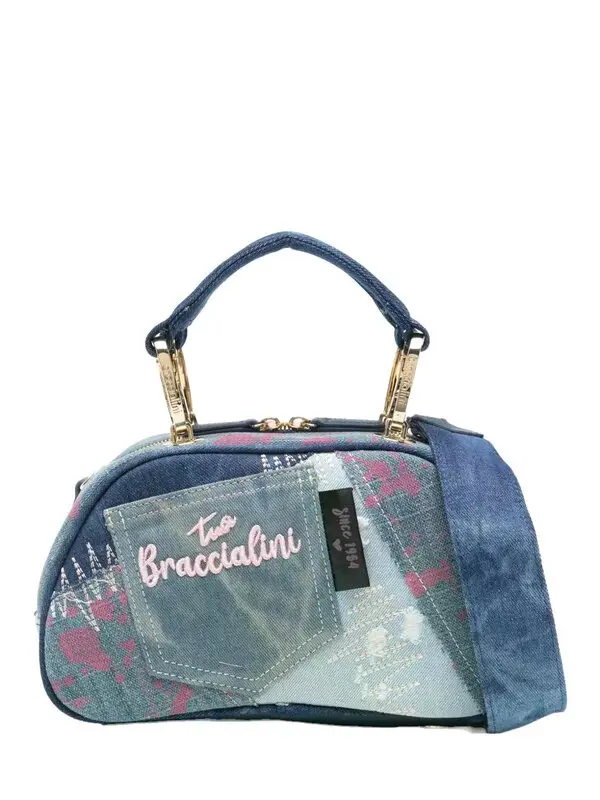 BRACCIALINI Candy Patchwork-effect Cross Body Bag - Blue