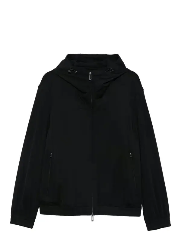 Emporio Armani Zip-fastening Hooded Jacket - Blue