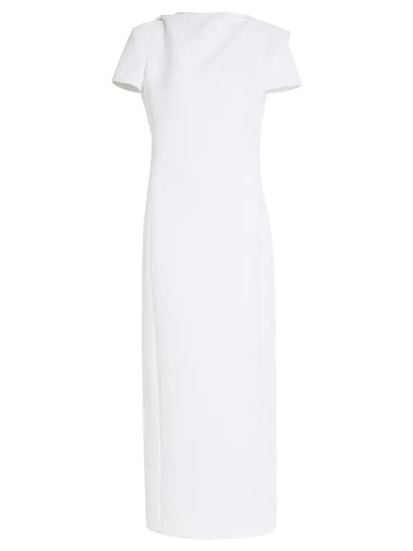 Khaite Iryl Open-back Crepe Dress - White
