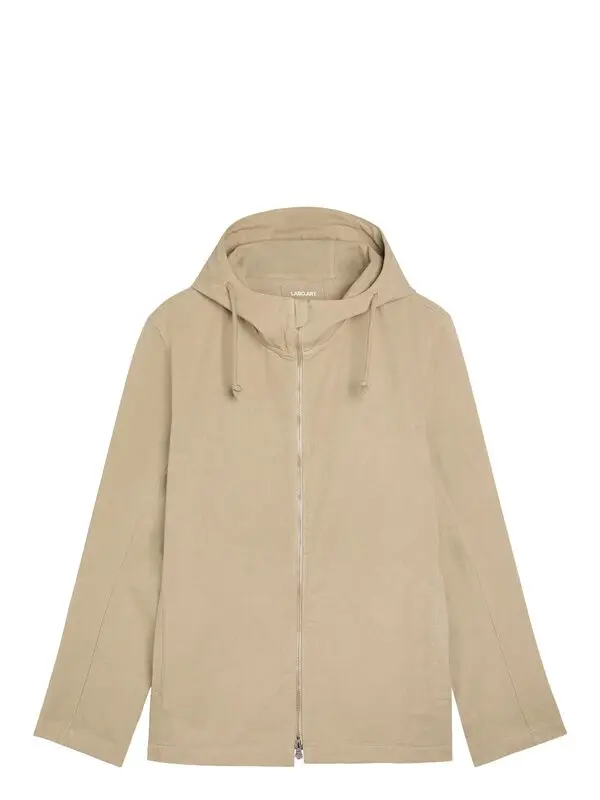 Labo.art Hooded Cotton Jacket - Taupe