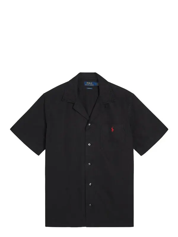 Polo Ralph Lauren Logo-embroidered Cotton Shirt - Black