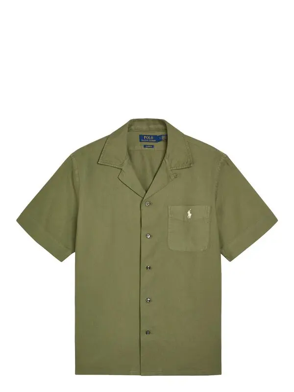 Polo Ralph Lauren Logo-embroidered Cotton Shirt - Green
