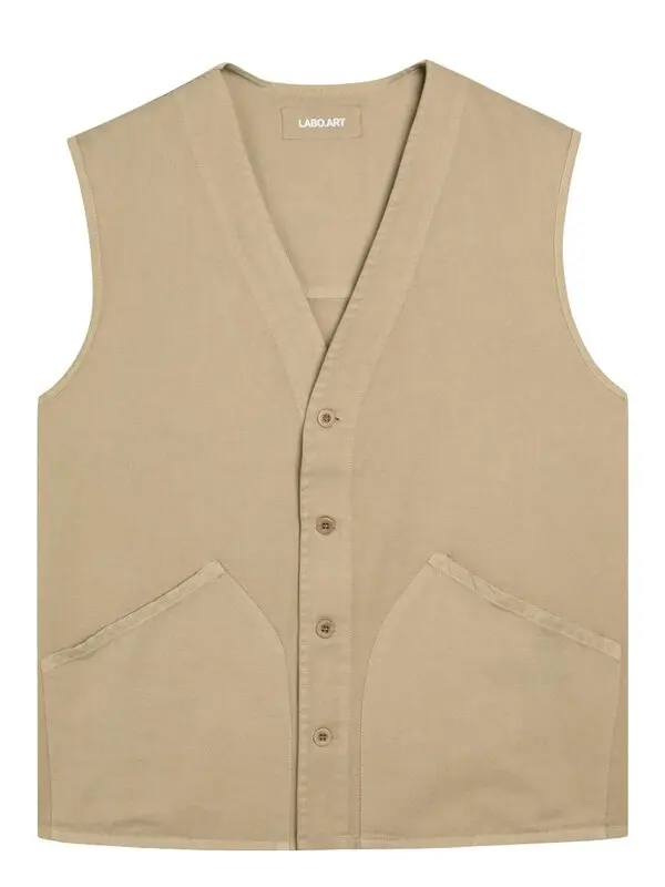 Labo.art Cotton Vest - Taupe