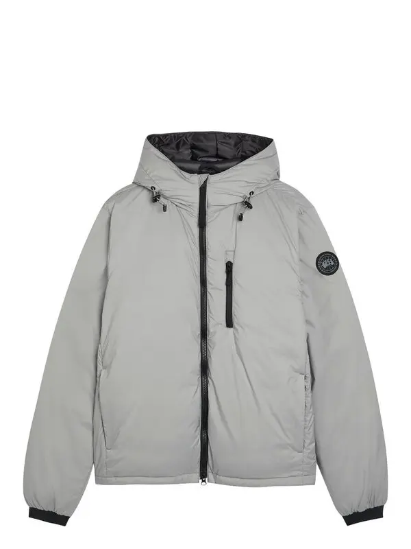 Canada Goose Lodge Hooded Ripstop Shell Jacket - Grey