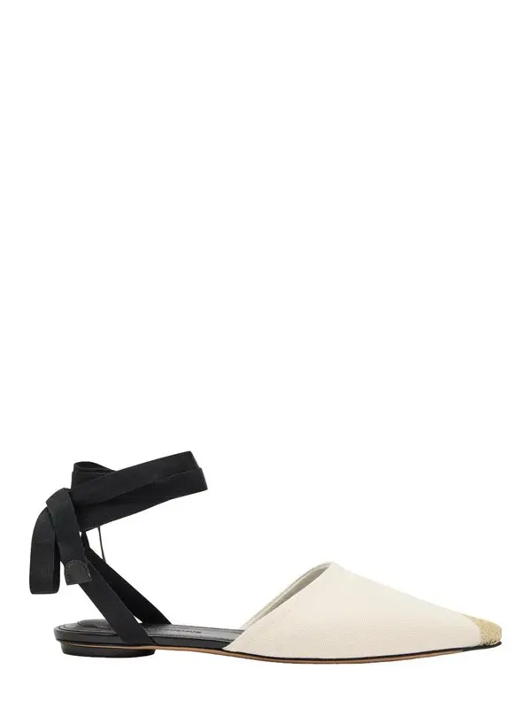 Jacquemus Les Sandales Espadrilles Canvas Flats - Beige