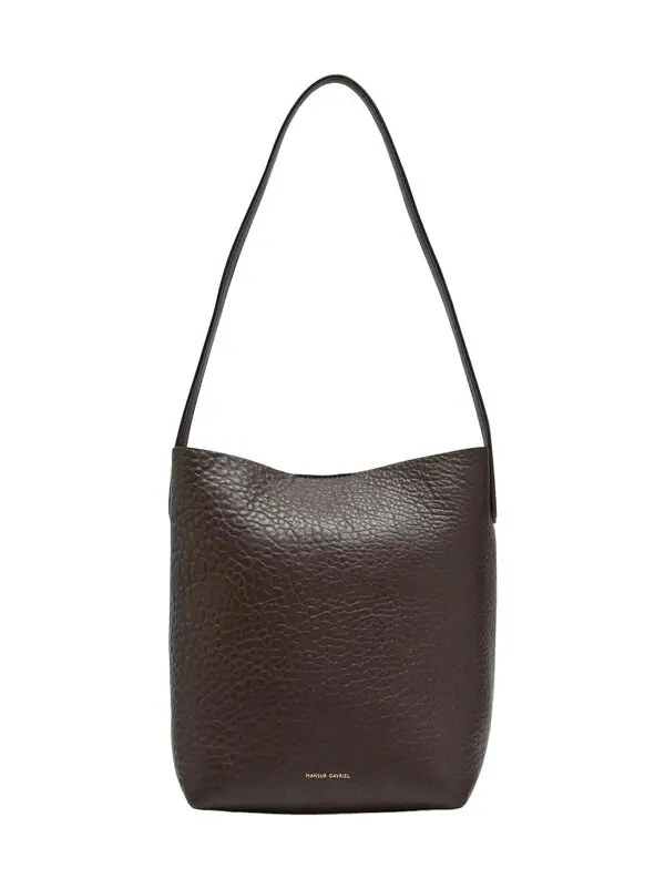 MANSUR GAVRIEL Everyday Small Leather Tote Bag - Dark Brown