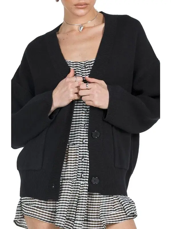 Princess Polly Burke Cardigan - Black
