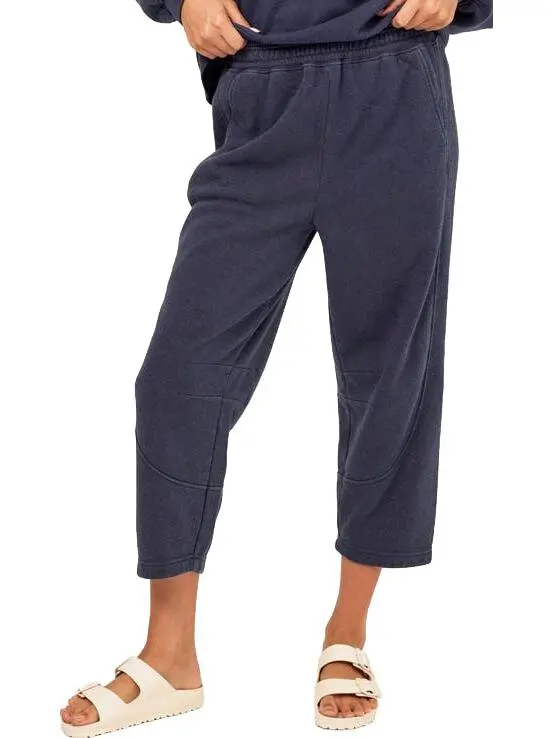 THREADS 4 THOUGHT Chantel Mineral Wash Crop Wide Leg Pants - Stargazer