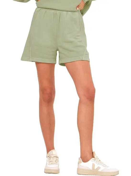 THREADS 4 THOUGHT Relaxed-fit Fleece Shorts - Wasabi