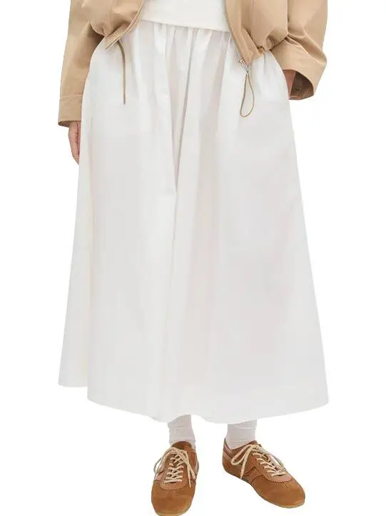ALIGNE Natalie Organic Cotton Skirt - White