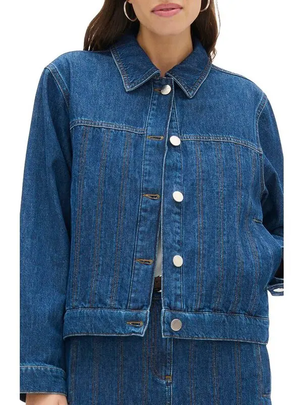 ALIGNE Hestia Denim Jacket - Ocean Blue