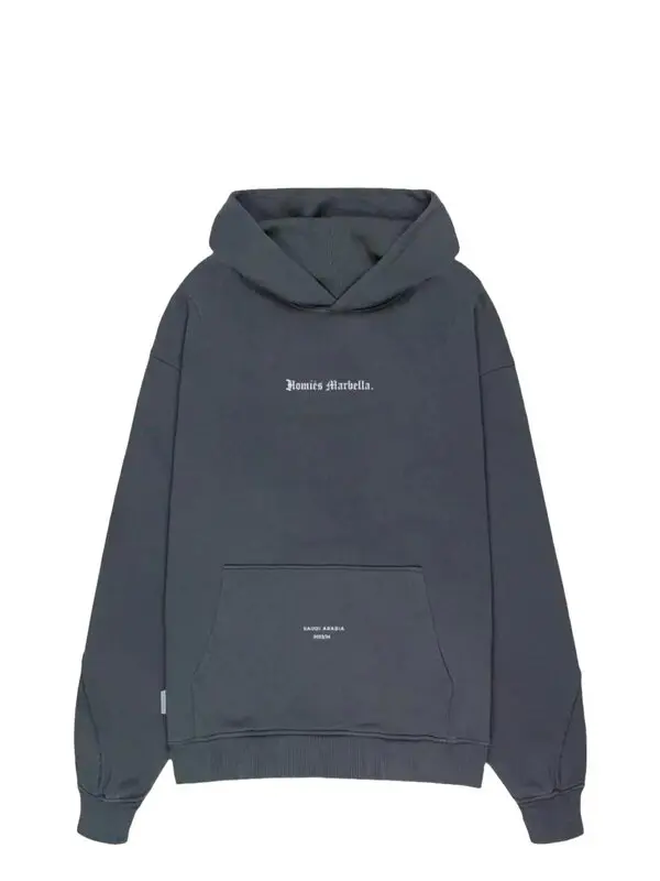 HOMIES MARBELLA Logo-print Hoodie - Grey