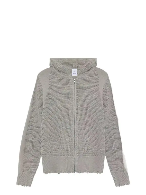 WON HUNDRED Glasgow Knitted Hoodie - Grey