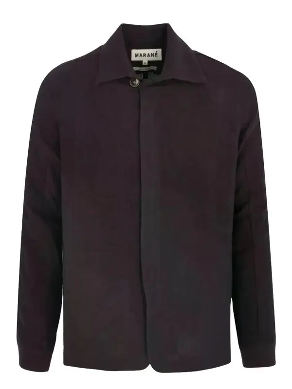 Marané Concealed-fastening Shirt Jacket - Brown