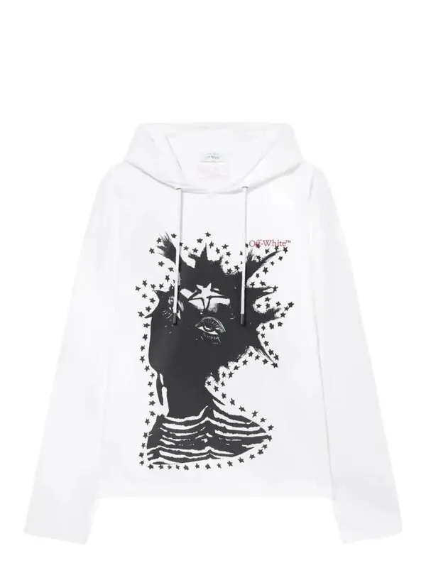 Off-White Hooded Long-sleeve T-shirt - White