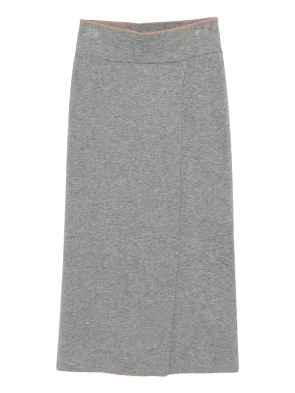 DEHA Split Midi Skirt - Grey